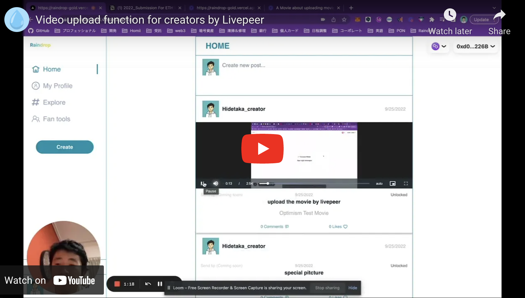 GitHub - Hackerthonweb3/Raindrop: Raindrop offers creators a decentralized alternative to ...