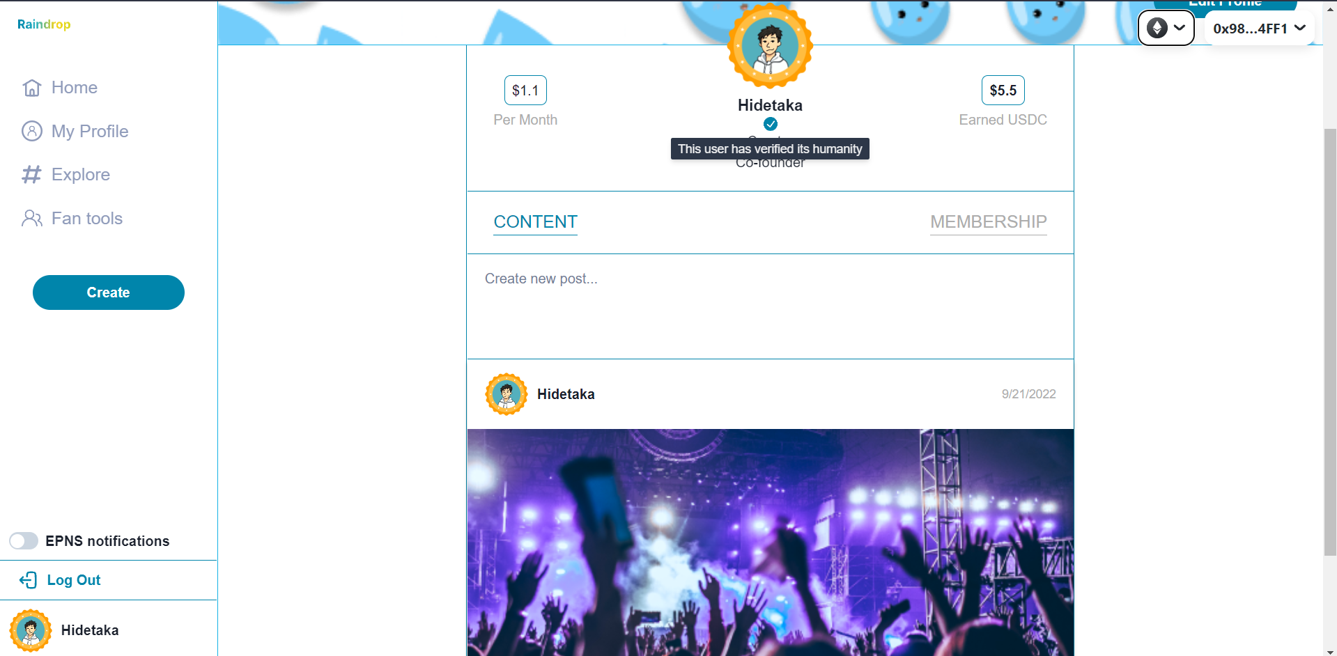 GitHub - Hackerthonweb3/Raindrop: Raindrop offers creators a decentralized alternative to ...